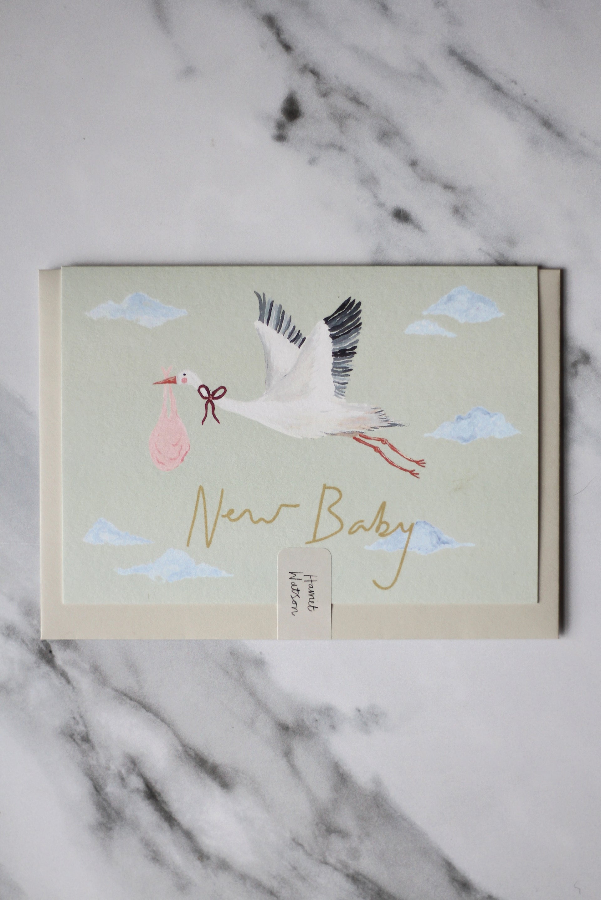 New Baby Stork Card – Hare & Wilde