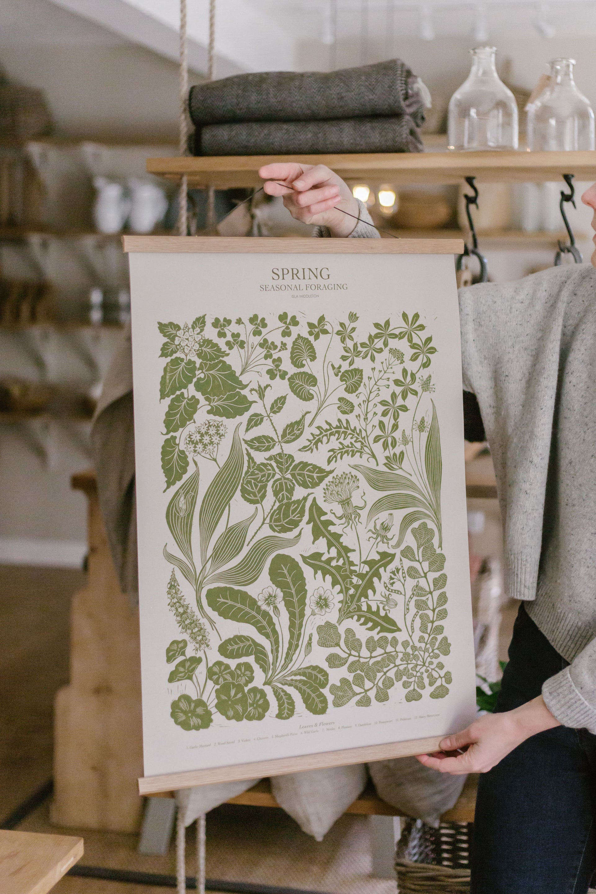 Isla Middleton Linocut Print - Spring – Hare & Wilde